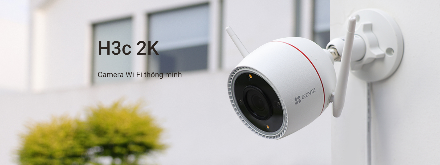 Camera Wi-Fi Ezviz H3C-3MP-2K (Full Option)